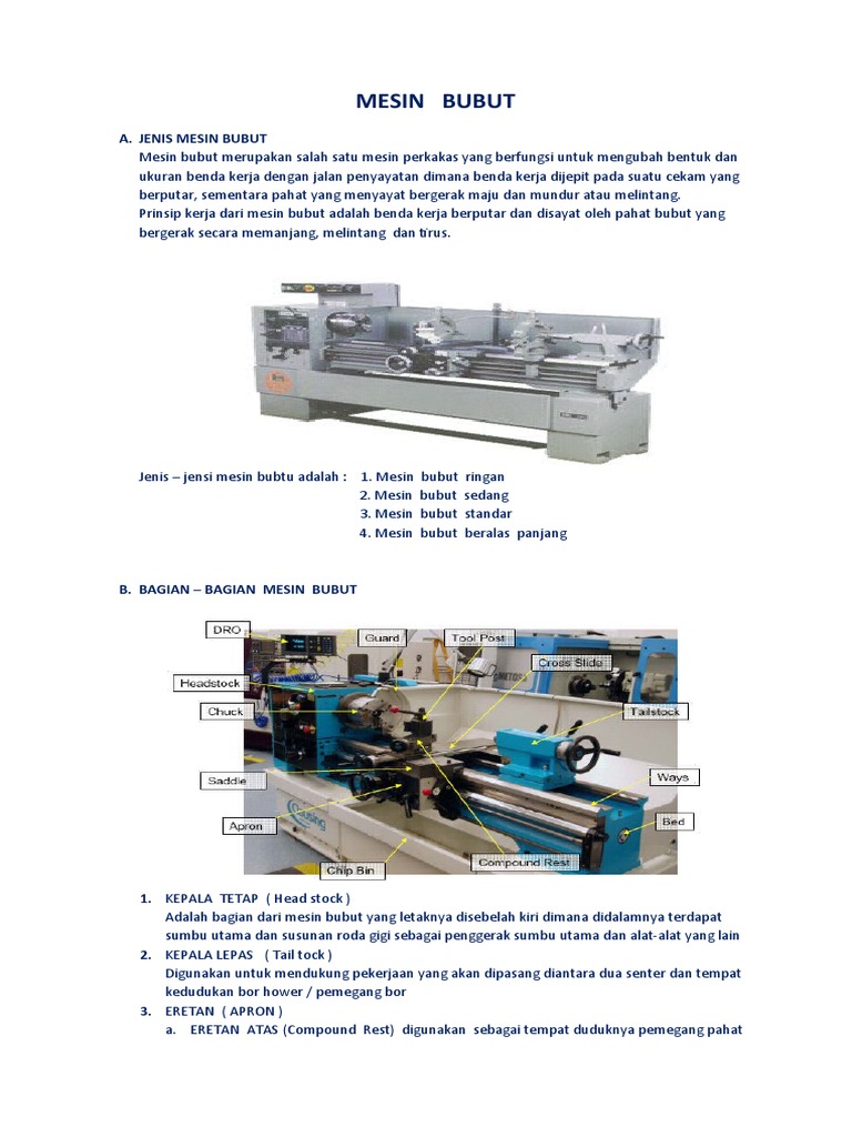 Mesin Bubut | PDF