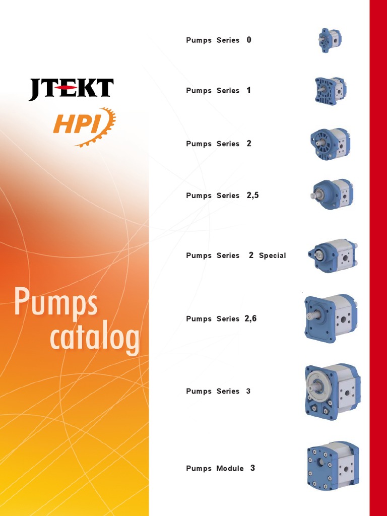 Hydraulic Gear Pumps Catalogue Guide | PDF | Pump | Bearing (Mechanical)
