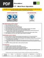 Safe Work Procedure Template | PDF