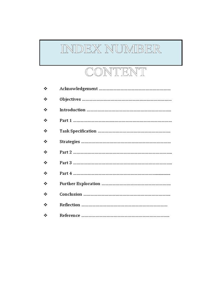 ADD MATHS Project 2018 Index Number | PDF | Price Indices | Consumer ...