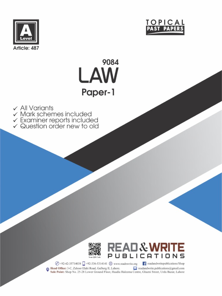 Law A Level Paper 1 Topical Past Papers | PDF | Equity (Law) | Legal Remedy