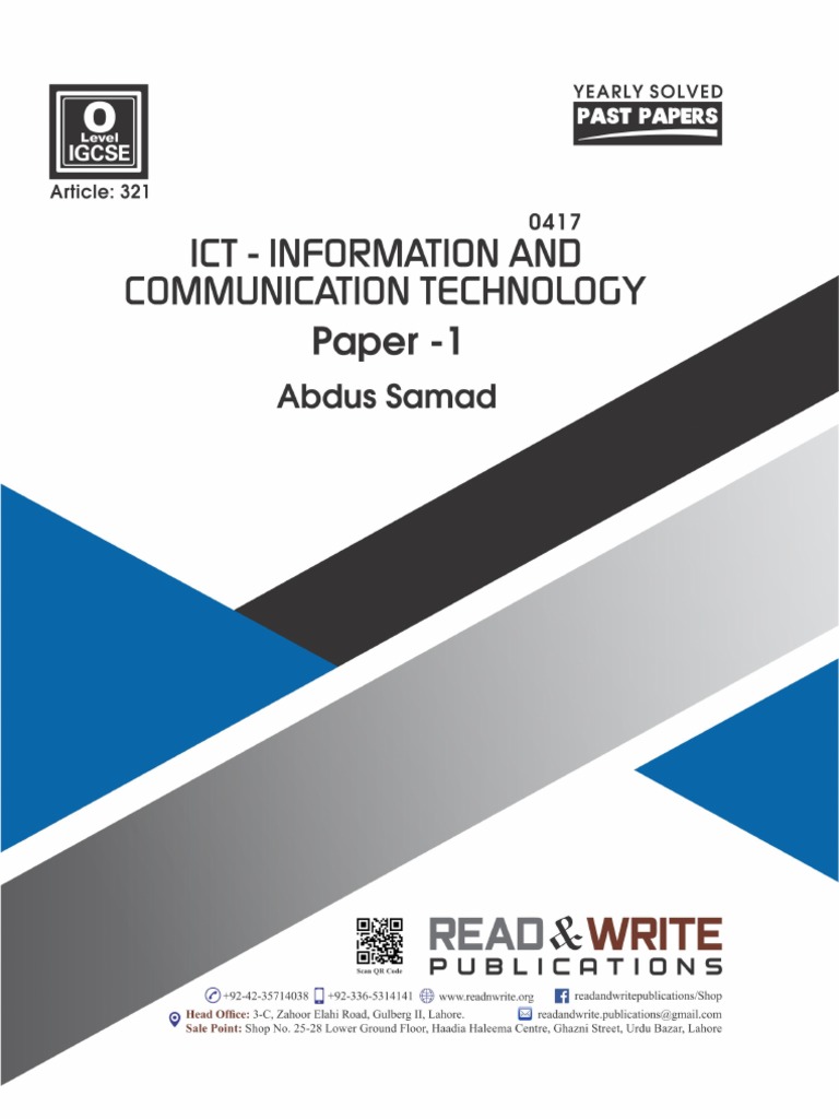 ICT O/IGCSE Yearly Solutions Guide | PDF | Books | Pakistan
