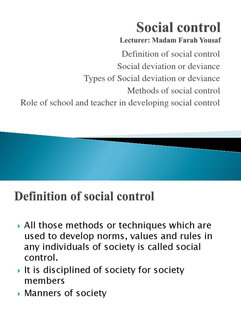 6.social Control | PDF