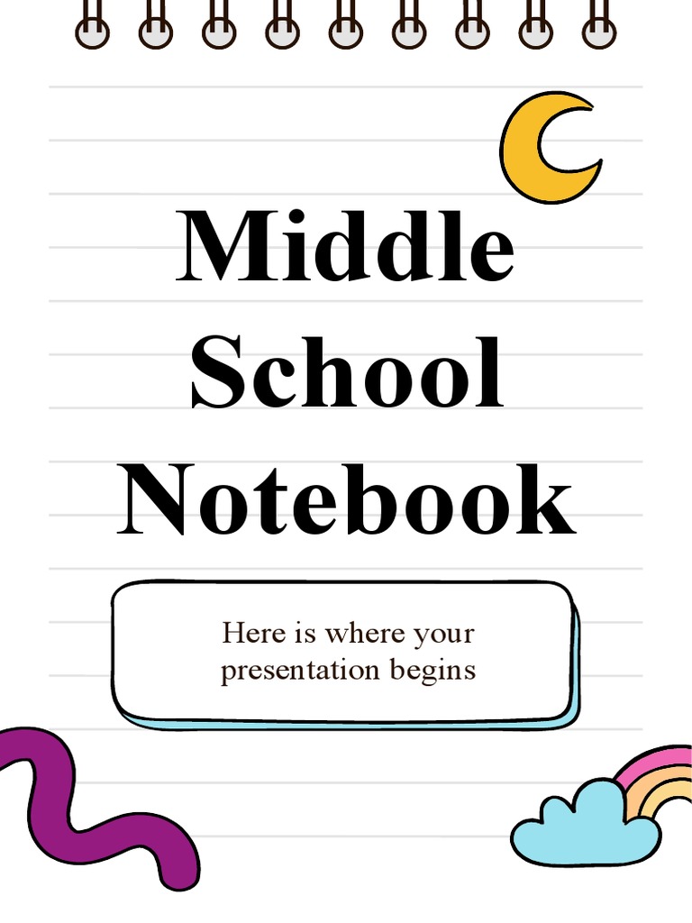 Middle School Notebook by Slidesgo | PDF | Planets | Mercury (Planet)
