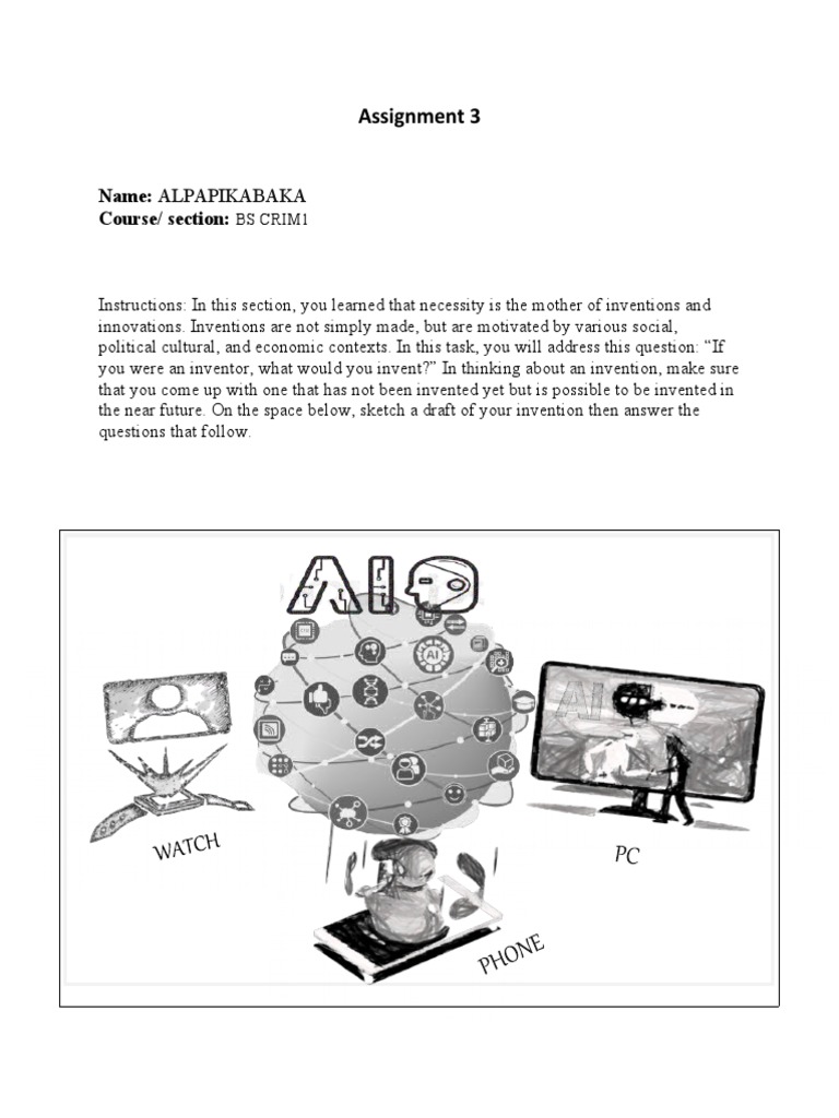 STS INVENTOR - Assignment 3. If I Were An Inventor For Sts | PDF | Invention | Artificial ...