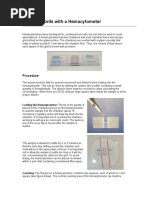 Camera de Numarat Improved Neubauer | PDF | White Blood Cell | Applied ...