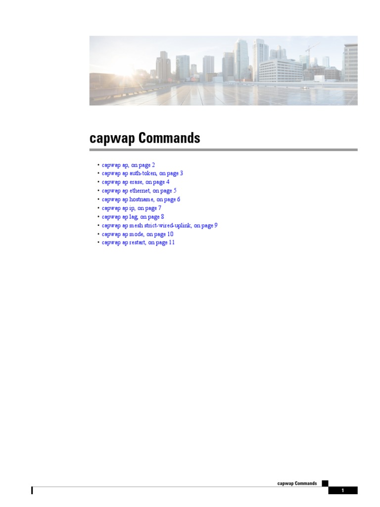 Capwap Commands PDF | PDF | Domain Name System | Computer Mediated ... Capwap Commands PDF | PDF | Domain Name System | Computer Mediated ...