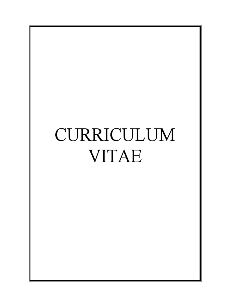 Formato Curriculum Cintia | PDF