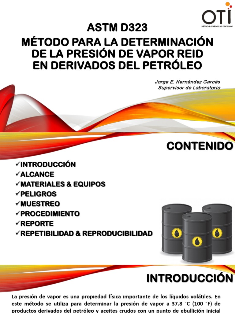 ASTM D323 - Método para Determinar La Presión de Vapor Reid en ...