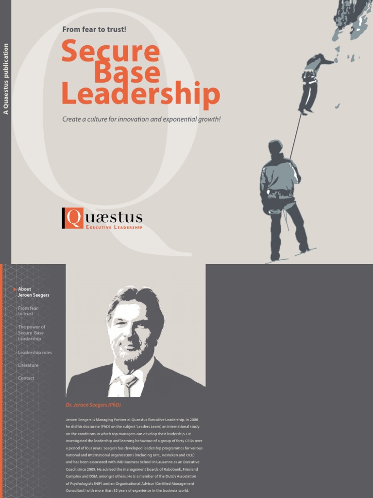 Secure Base Leadership - From Fear To Trust | PDF | Transformational ...