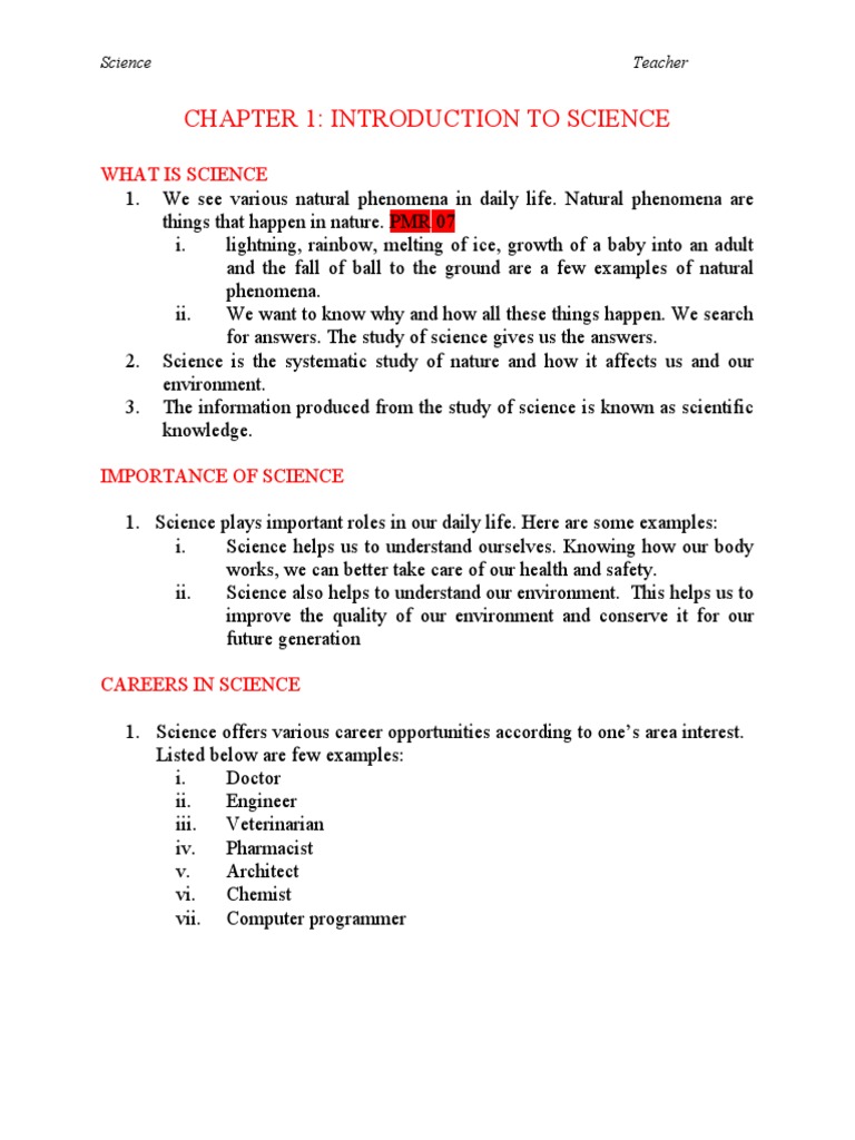 Chapter 1: Introduction To Science | PDF | Weight | International ...