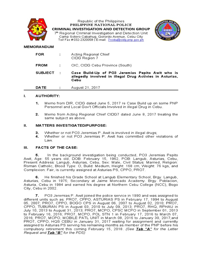 Case Build-Up | PDF | Justice | Crime & Violence