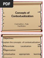 Learning Package (Contextualization, Localization & Indigenization ...