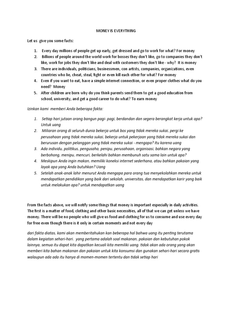 Money Is Everything | PDF