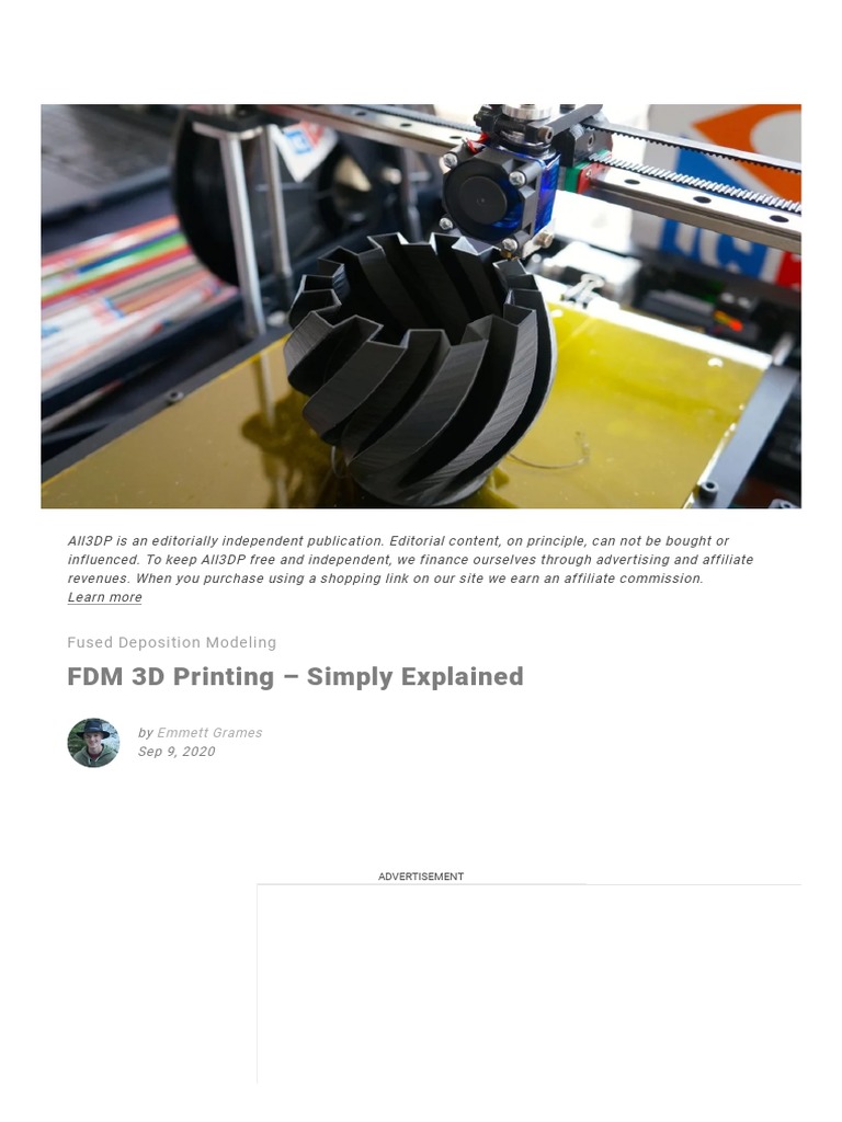 FDM 3D Printing - Simply Explained - All3DP | PDF | 3 D Printing | Industrial Processes