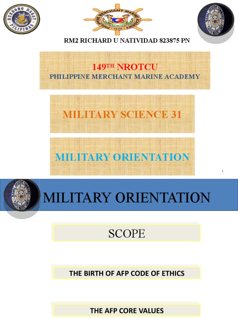 Military Orientation | PDF | Courage | Value (Ethics)