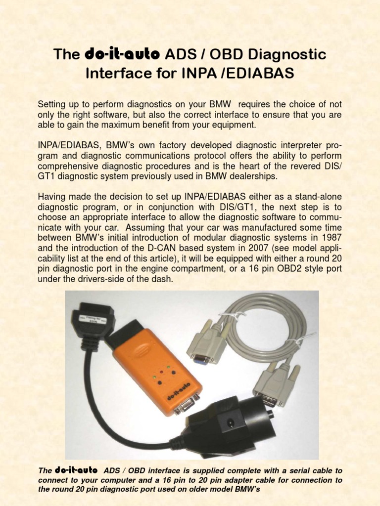 Do-It-Auto ADS-OBD Interface Review | PDF | Automotive Technologies ...