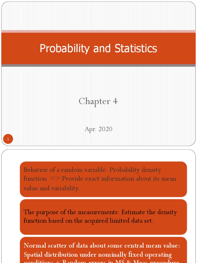 Probability and Statistics | Download Free PDF | Standard Deviation | Probability Distribution
