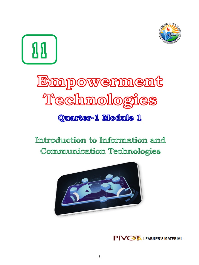 ICT Empowerment-Technologies Q1 Module1 | Download Free PDF | Tag ...