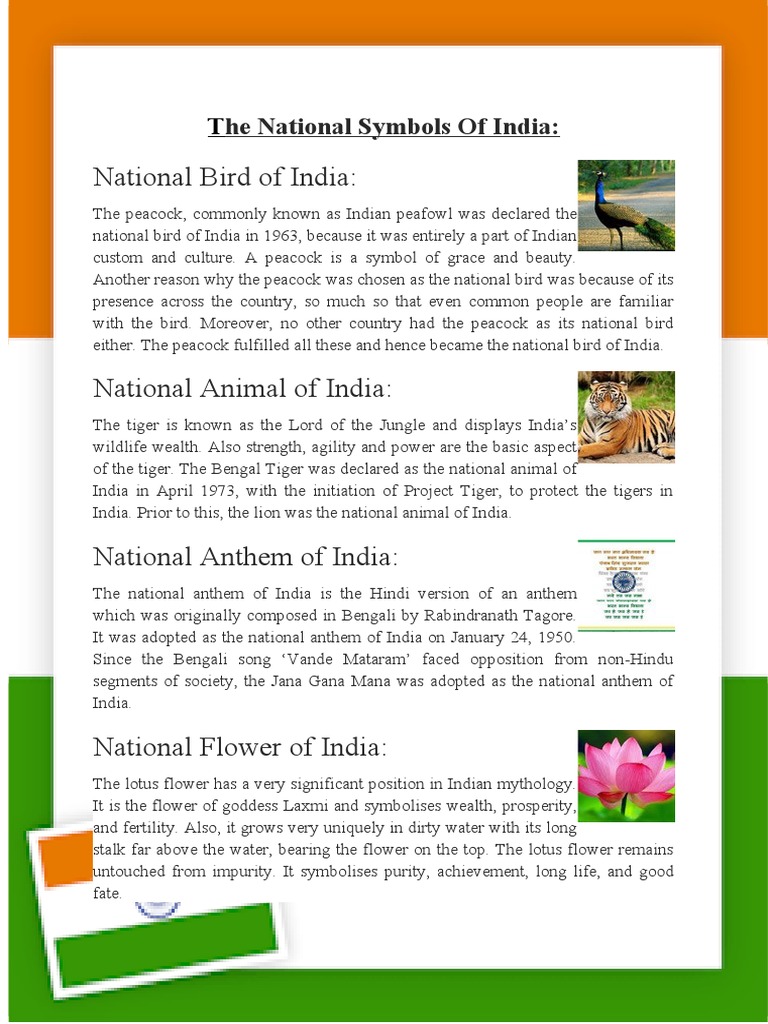 Significance of National Symbols | PDF | Peafowl | Sikhism