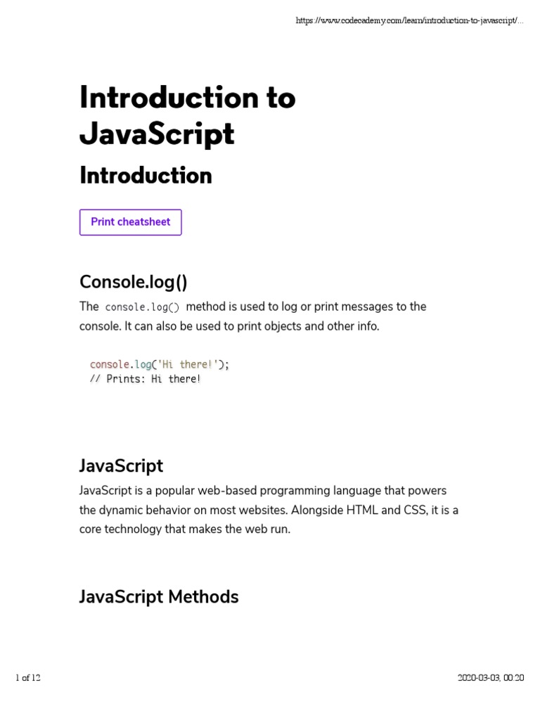Iin Nttrro Od Du Uccttiio On N Tto O J Jaavvaas Sccrriip PTT | PDF ...