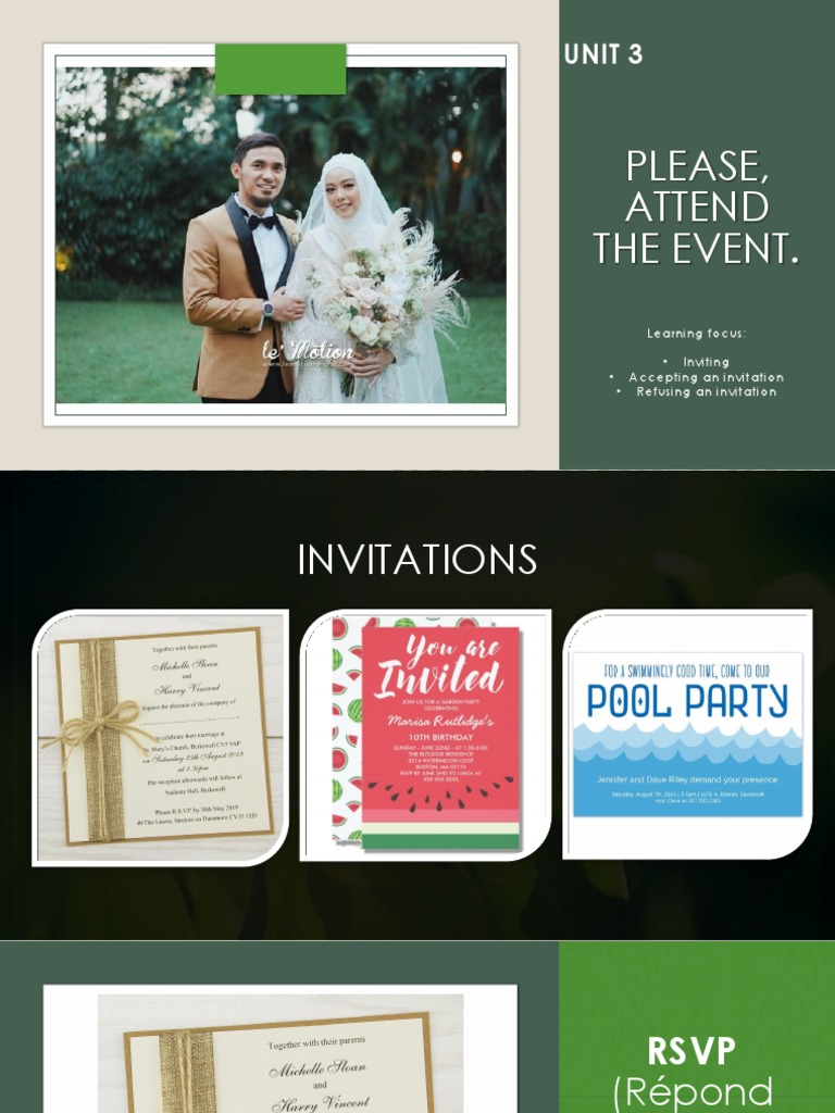 Invitation Etiquette Guide | PDF
