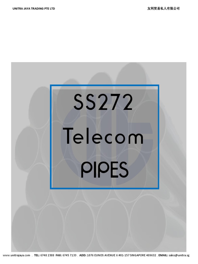 SS272 uPVC Telecom Pipes in Singapore | PDF