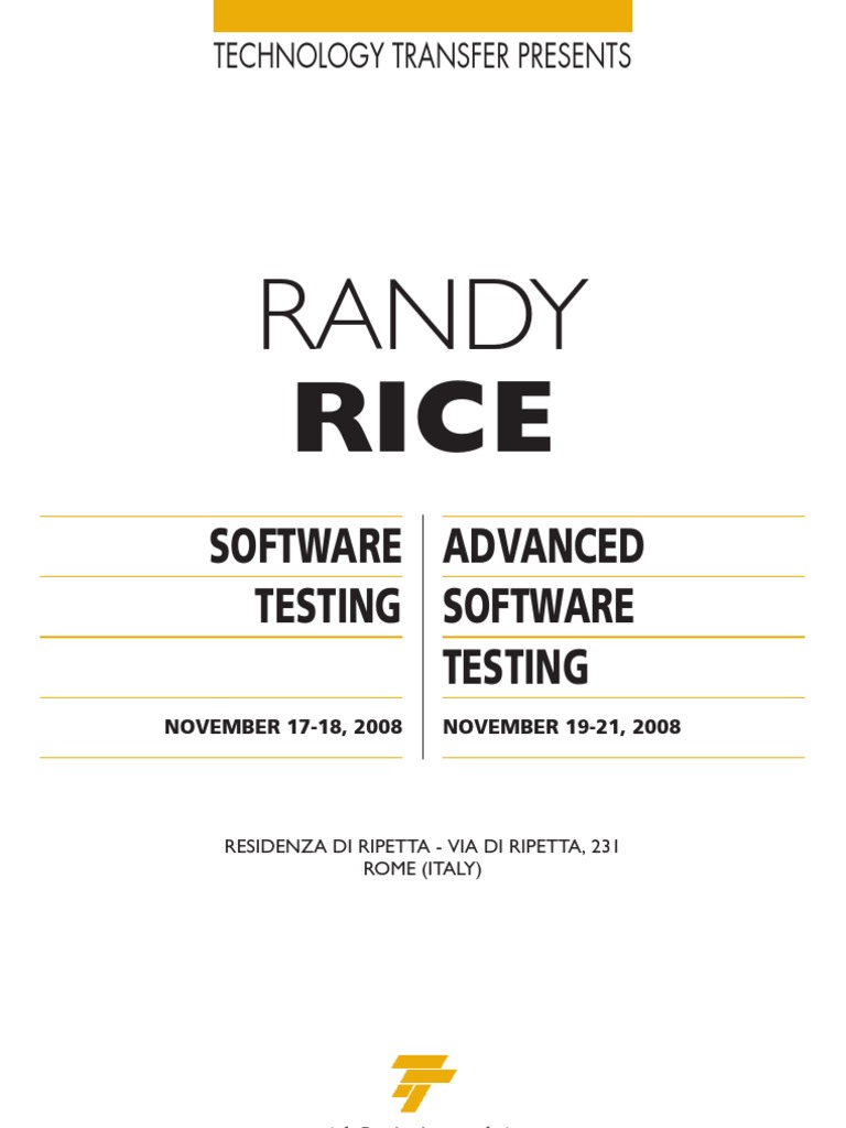 Randy: Software Advanced Software Testing Testing | PDF | Software ...