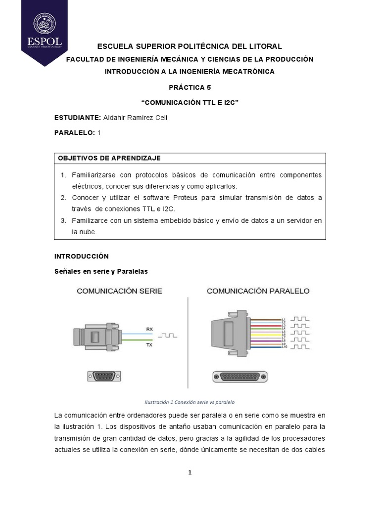 Comunicación TTL e I2C con Arduino | PDF | Edad de información | Ingeniería Informática