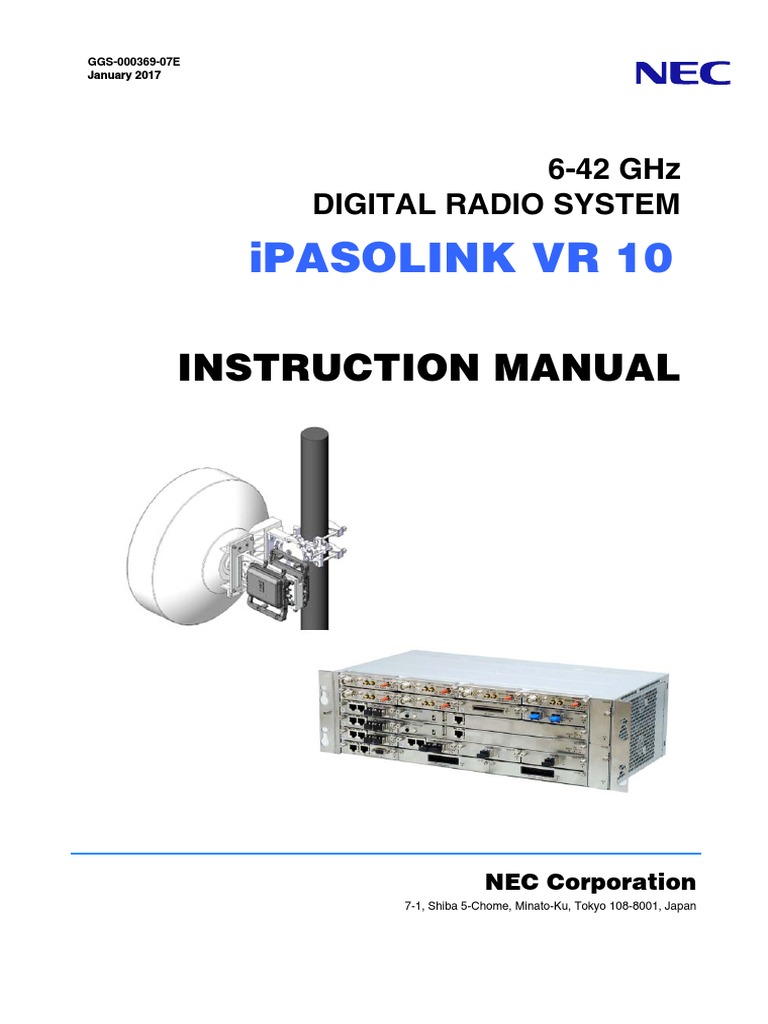 Ipasolink VR 10: Instruction Manual | PDF | Gnu | Specification (Technical Standard)