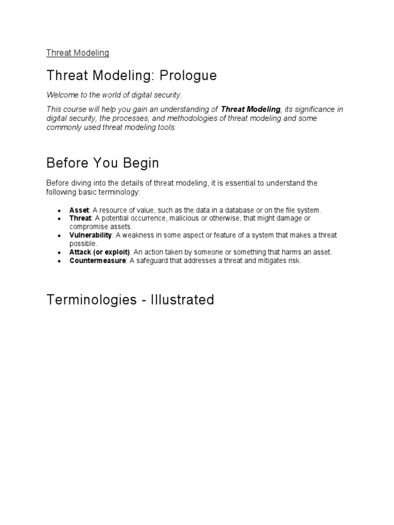 Threat Modeling | PDF | Threat (Computer) | Security Engineering