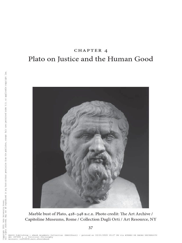 Plato On Justice and Human Good | PDF | Plato | Socrates
