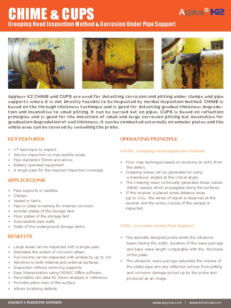 Creeping Head Inspection Method & Corrosion Under Pipe Support | PDF ...