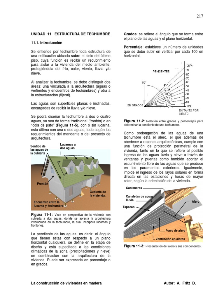 Estructura y diseño de techumbres en Chile | PDF | Braguero | Techo