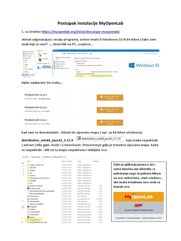 Postupak Instalacije MyOpenLab | PDF