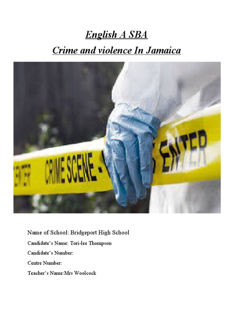 English SBA Tori | PDF | Violence | Child Abuse