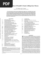 Prandtl's Lifting Line Theory | PDF | Lift (Force) | Chemical Engineering