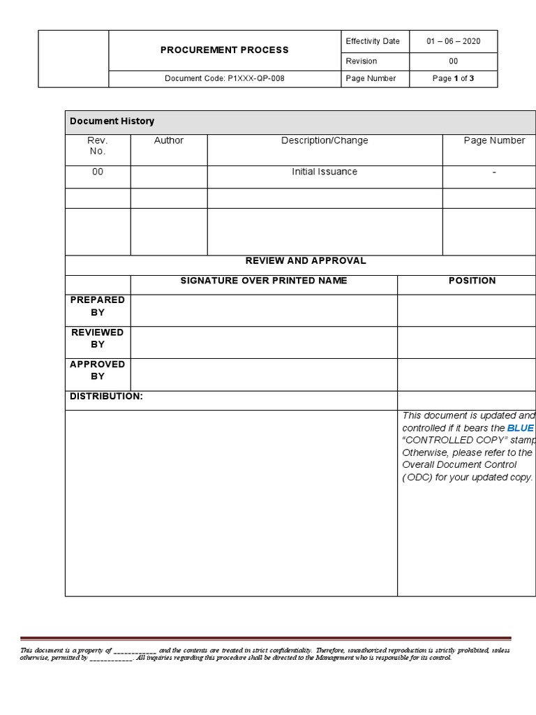 8 Procurement Process | PDF | Business | Supply Chain Management