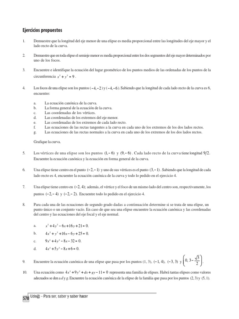 Ejercicios Modulo 31 | PDF | Elipse | Curva