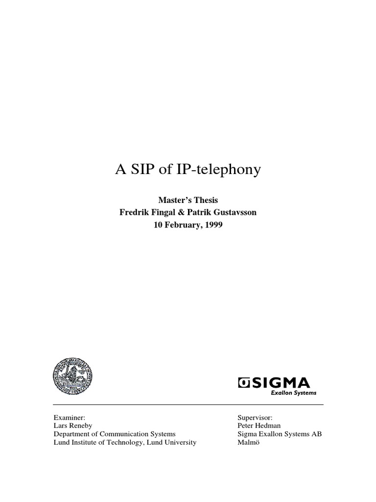 A SIP of IP-telephony | PDF | Internet Protocol Suite | Session Initiation Protocol