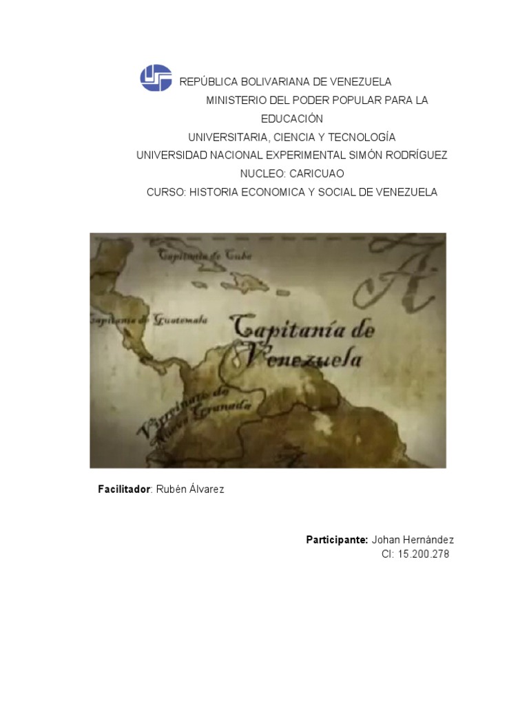 La Capitania General de Venezuela | PDF | Venezuela | España