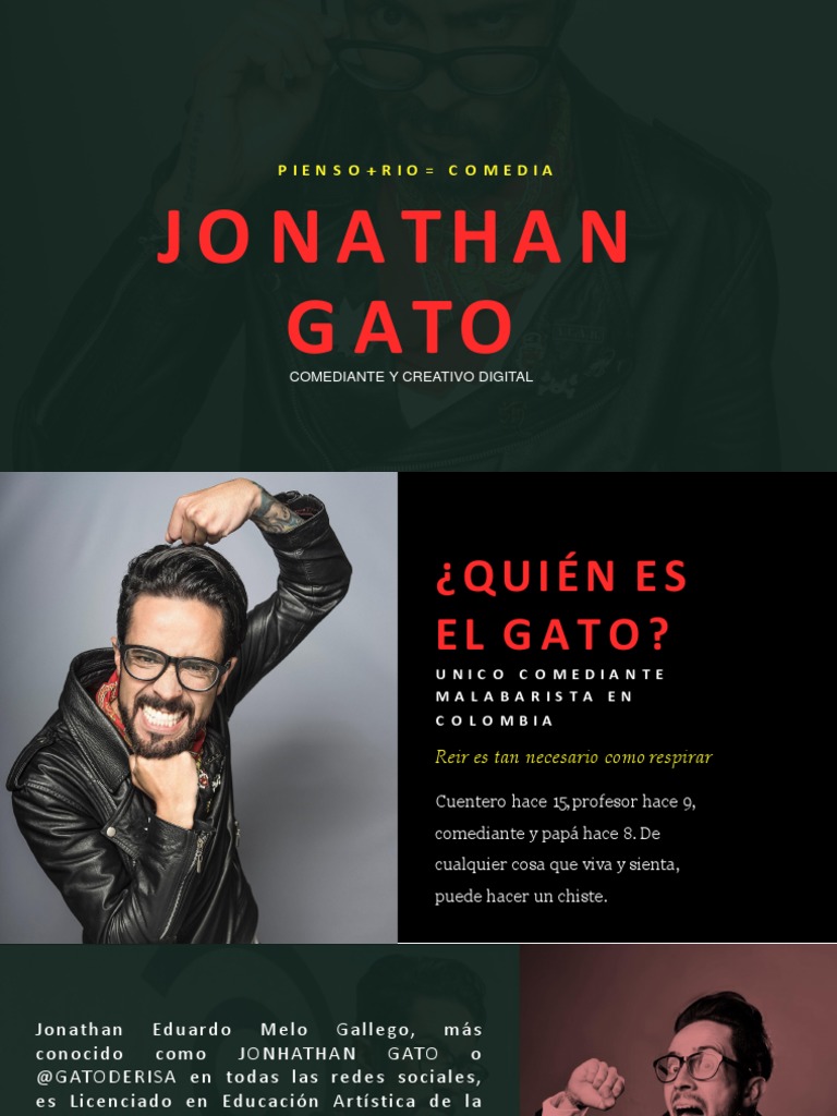 Jonathan Gato: Comediante Innovador | PDF