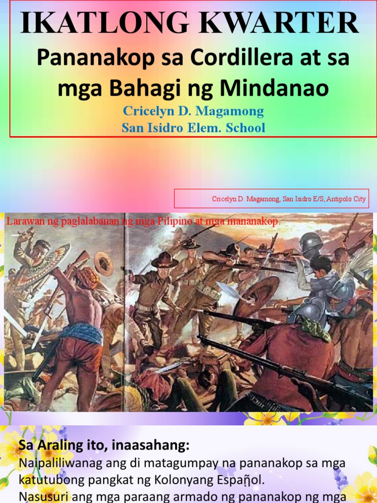 Pananakop Sa Cordillera at Sa Mga Bahagi NG Mindanao | PDF Pananakop Sa Cordillera at Sa Mga Bahagi NG Mindanao | PDF