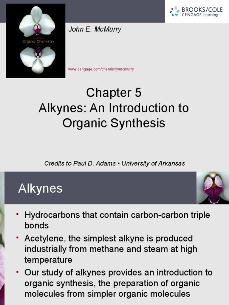 Chapter 5 Alkynes - Introduction To Organic Synthesis | PDF