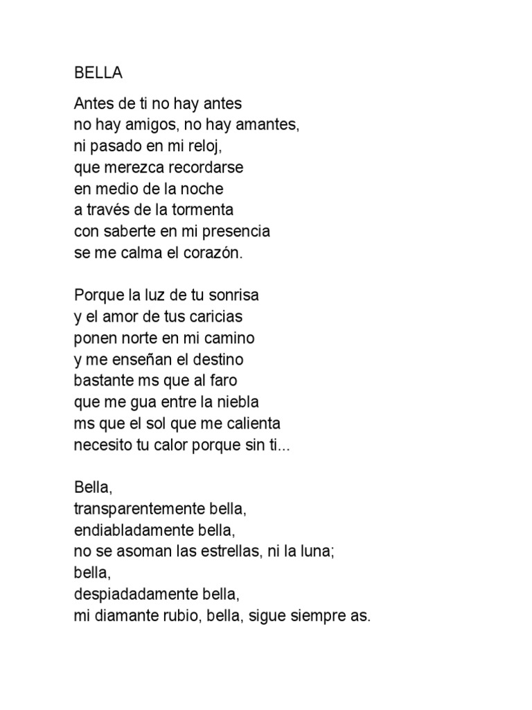 Bella Letra | PDF