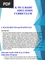 K 12 Framework | PDF | Pedagogy | Curriculum