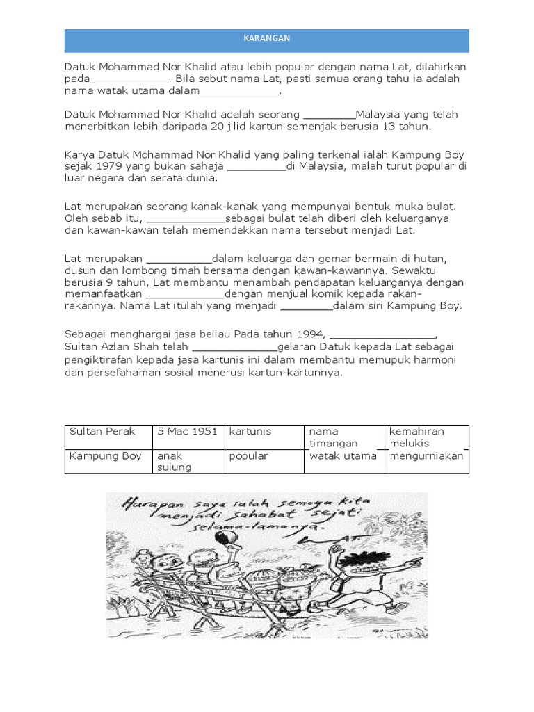 Datuk Mohammad Nor Khalid Atau Lebih Popular Dengan Nama Lat | PDF