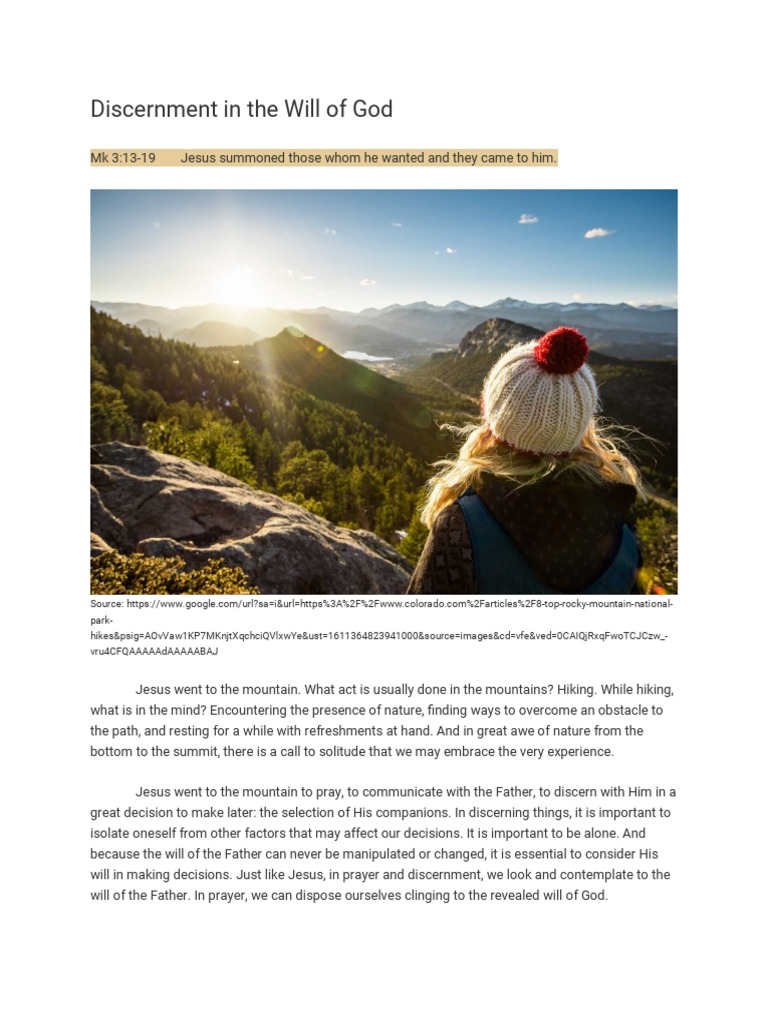 Discernment in The Will of God | PDF | Grace In Christianity | Jesus