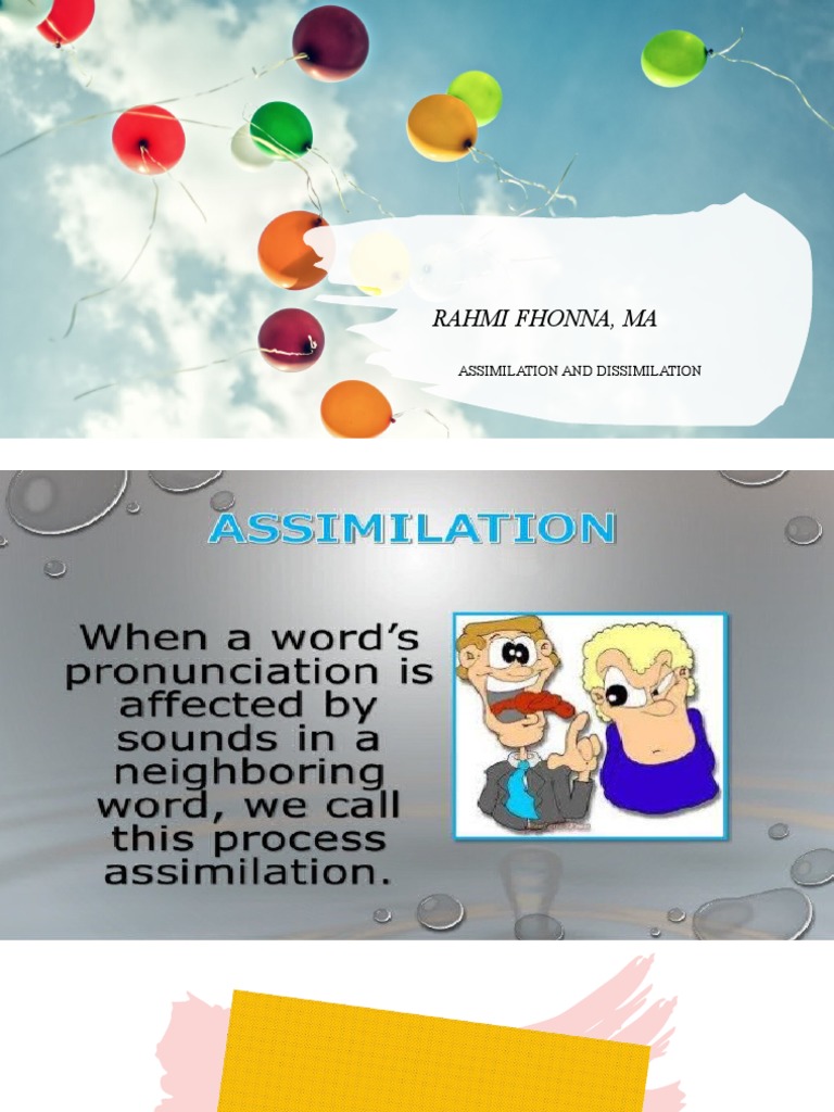 Assimilation and Dissimilation | PDF