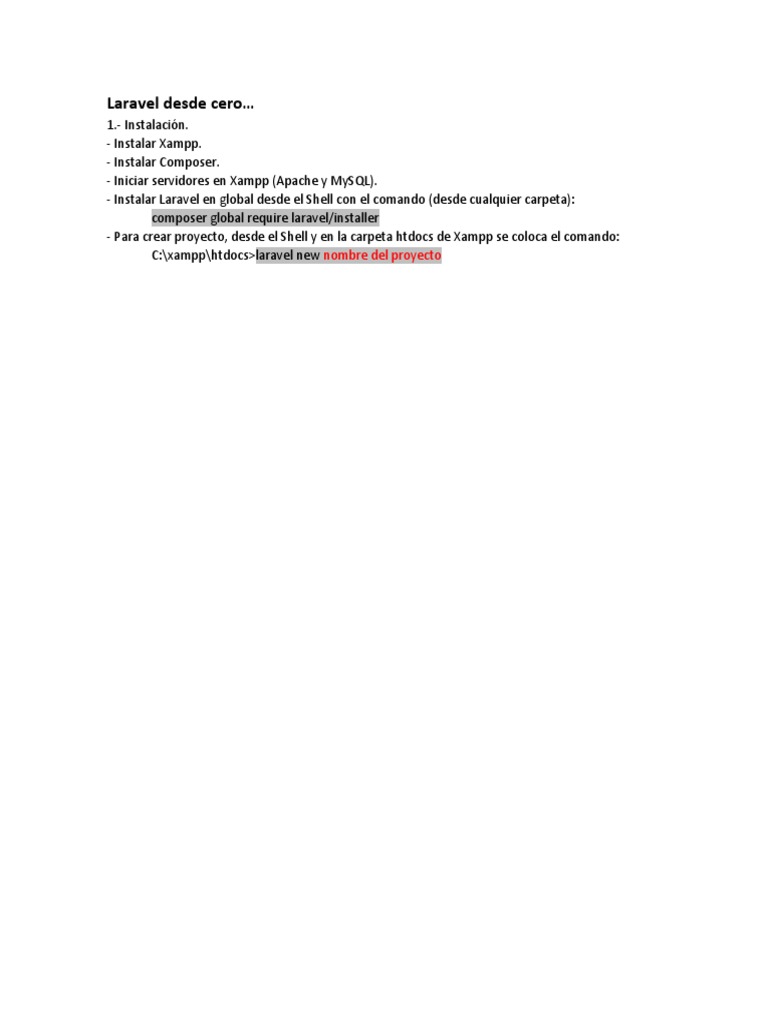 Laravel Desde Cero | PDF